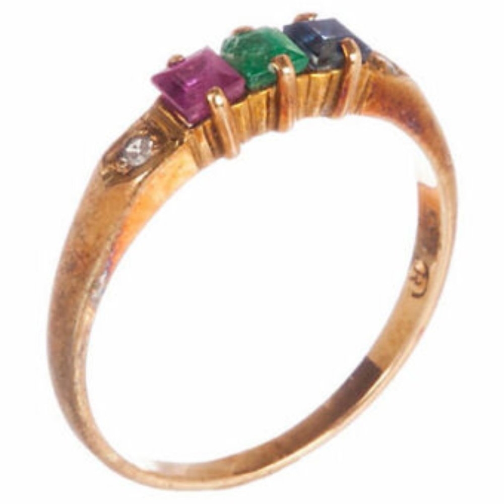 14k Gold & Multi-Gemstone Ring - Gem